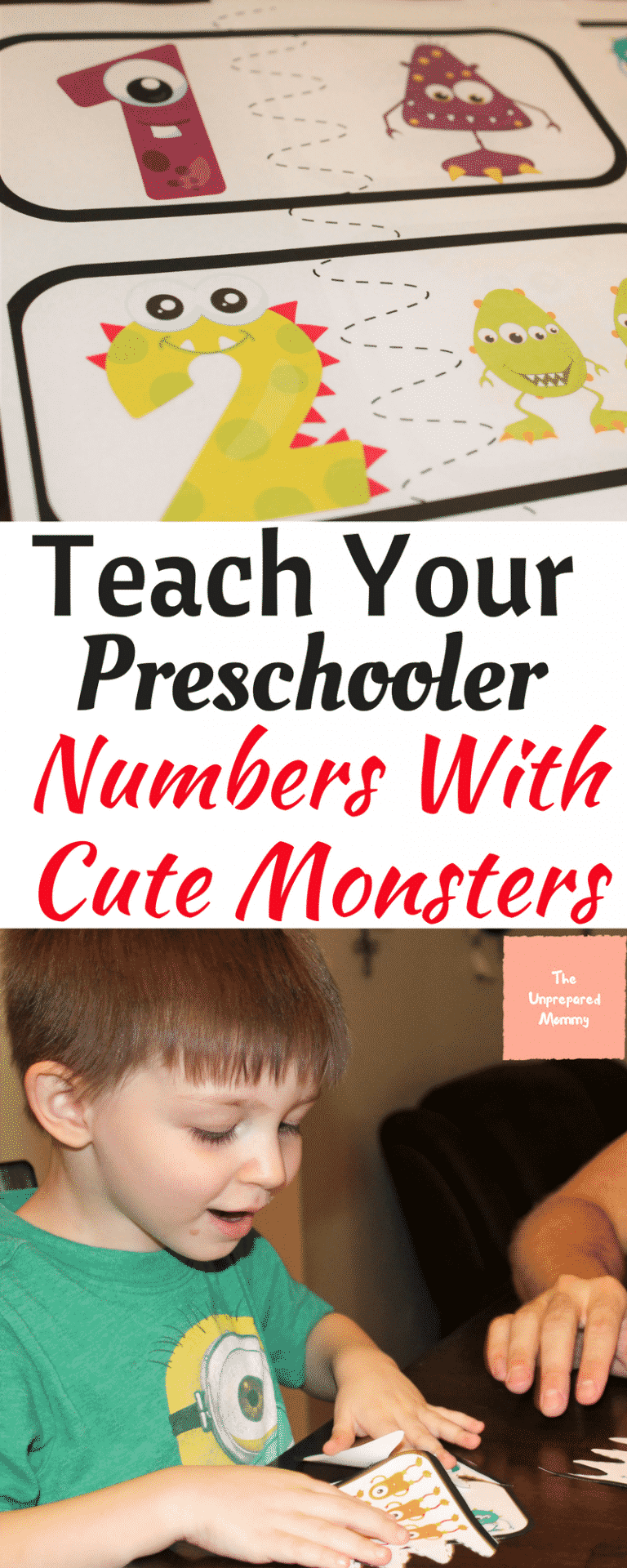 How To Teach Your Preschooler Numbers with Cute Monsters - The ...