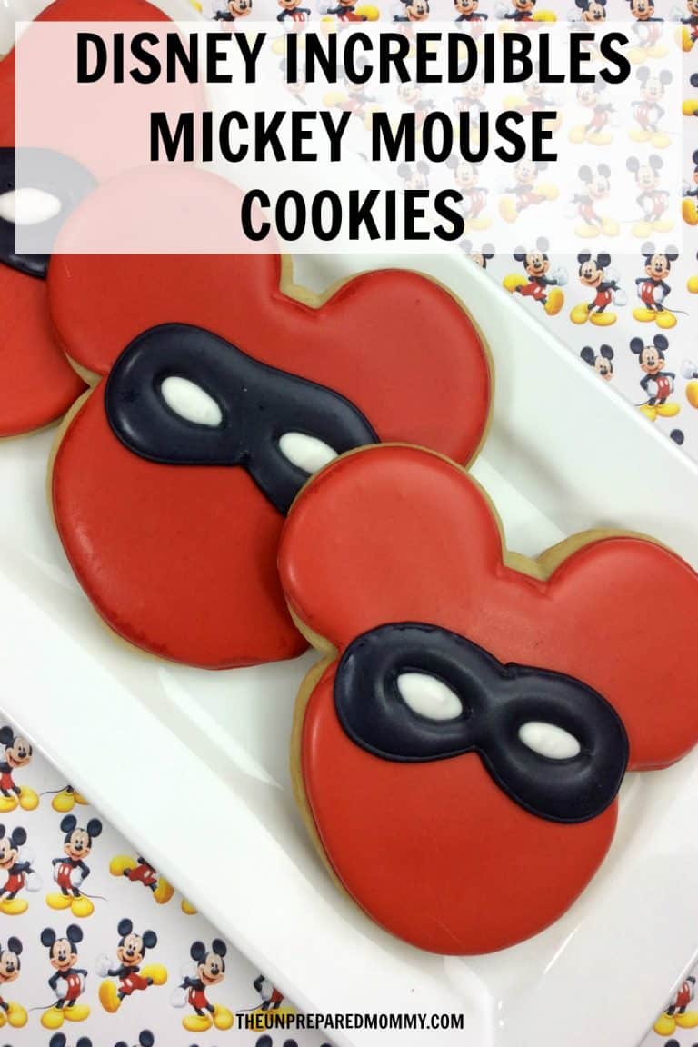 Disney Incredibles Mickey Mouse Cookies - The Unprepared Mommy